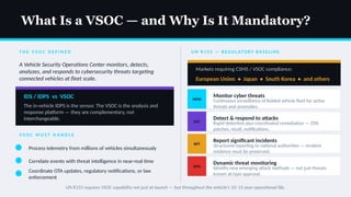 Vehicle Security Operations Center (VSOC): Architecture & Capabilities ...