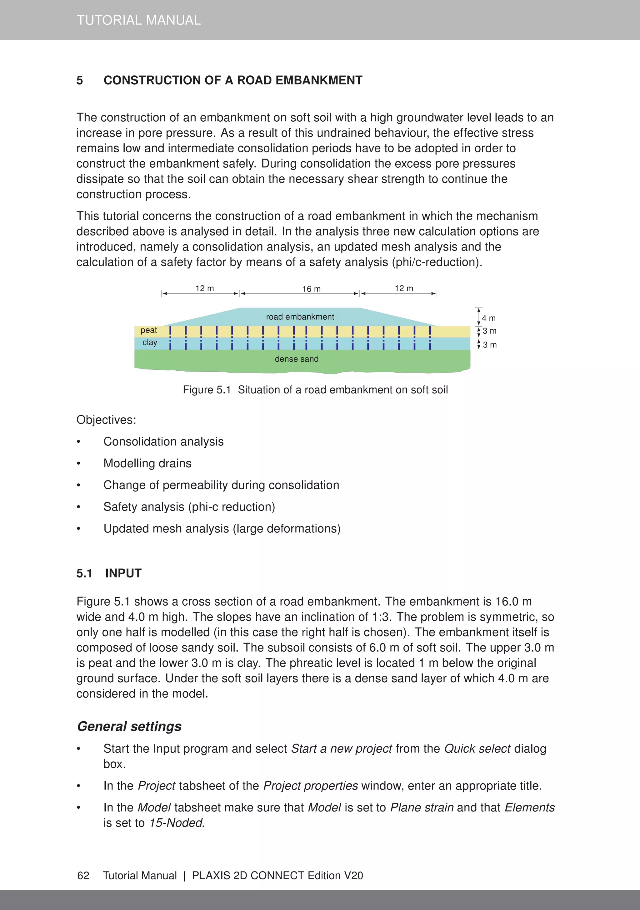 Plaxis 2d tutorial manual | PDF