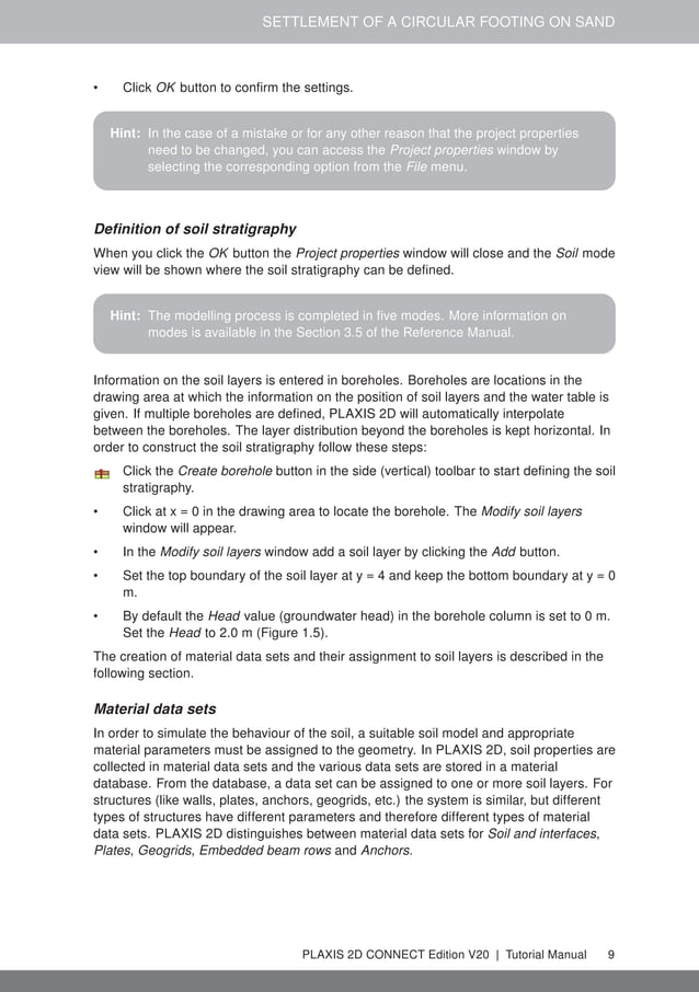 Plaxis 2d tutorial manual | PDF