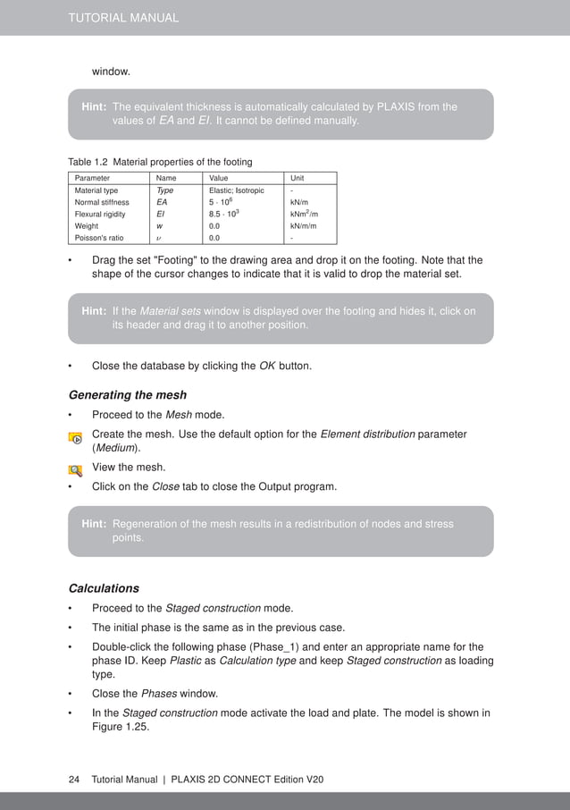 Plaxis 2 d tutorial | PDF