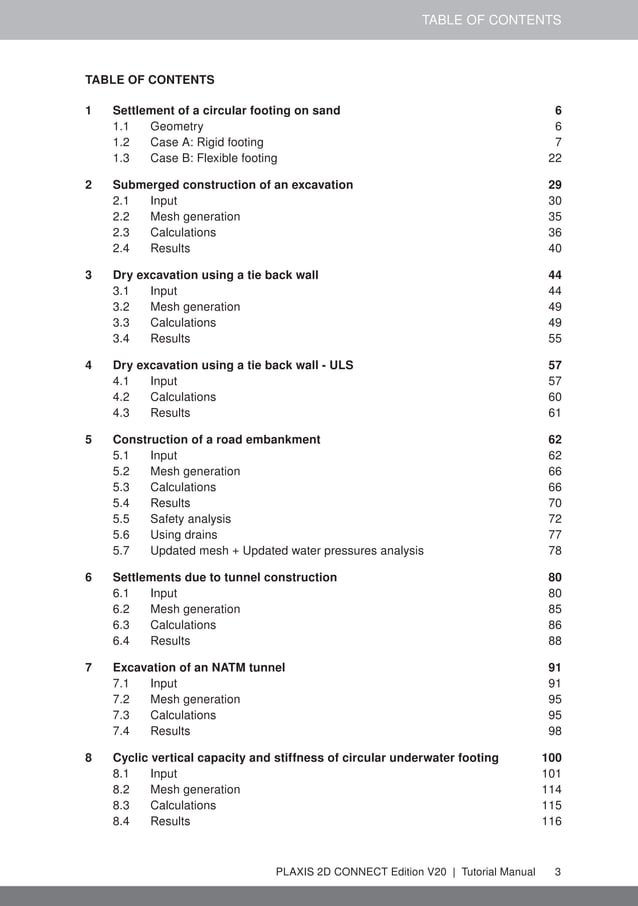 Plaxis 2 d tutorial | PDF