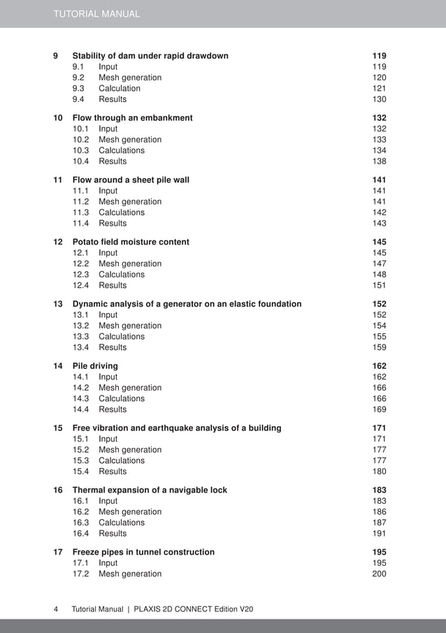 Plaxis 2 d tutorial | PDF