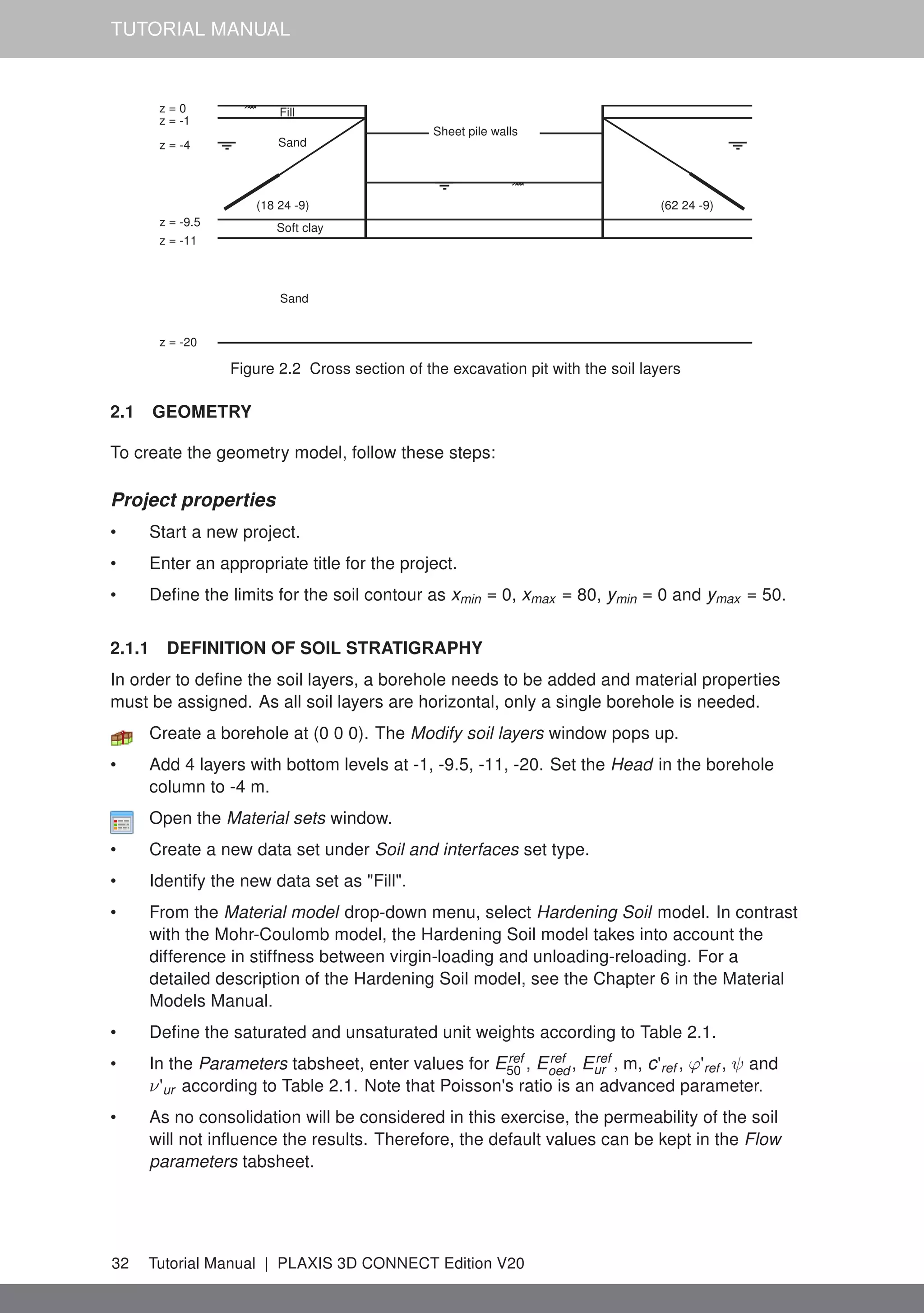 Plaxis 3d tutorial manual | PDF