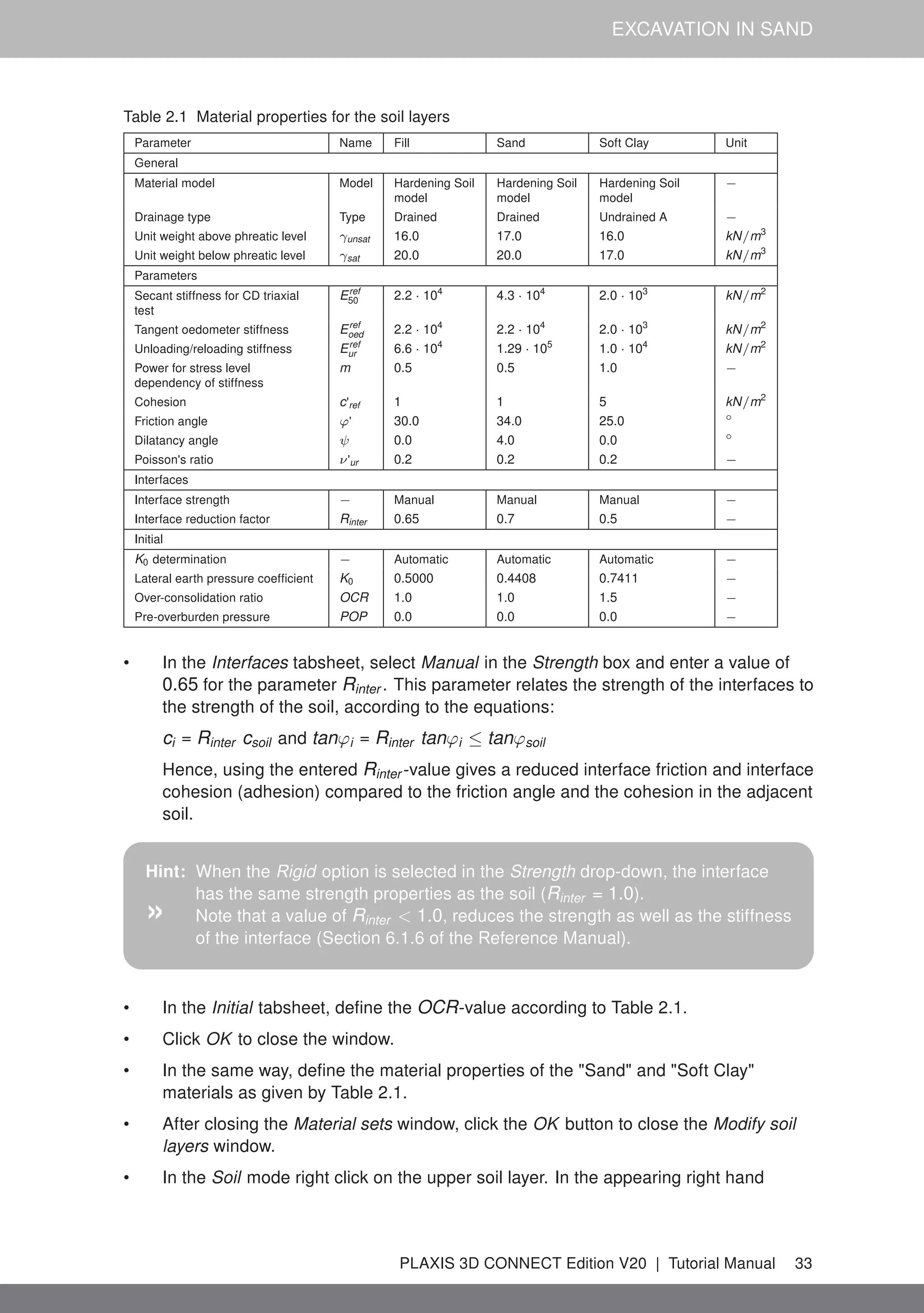 Plaxis 3d tutorial manual | PDF