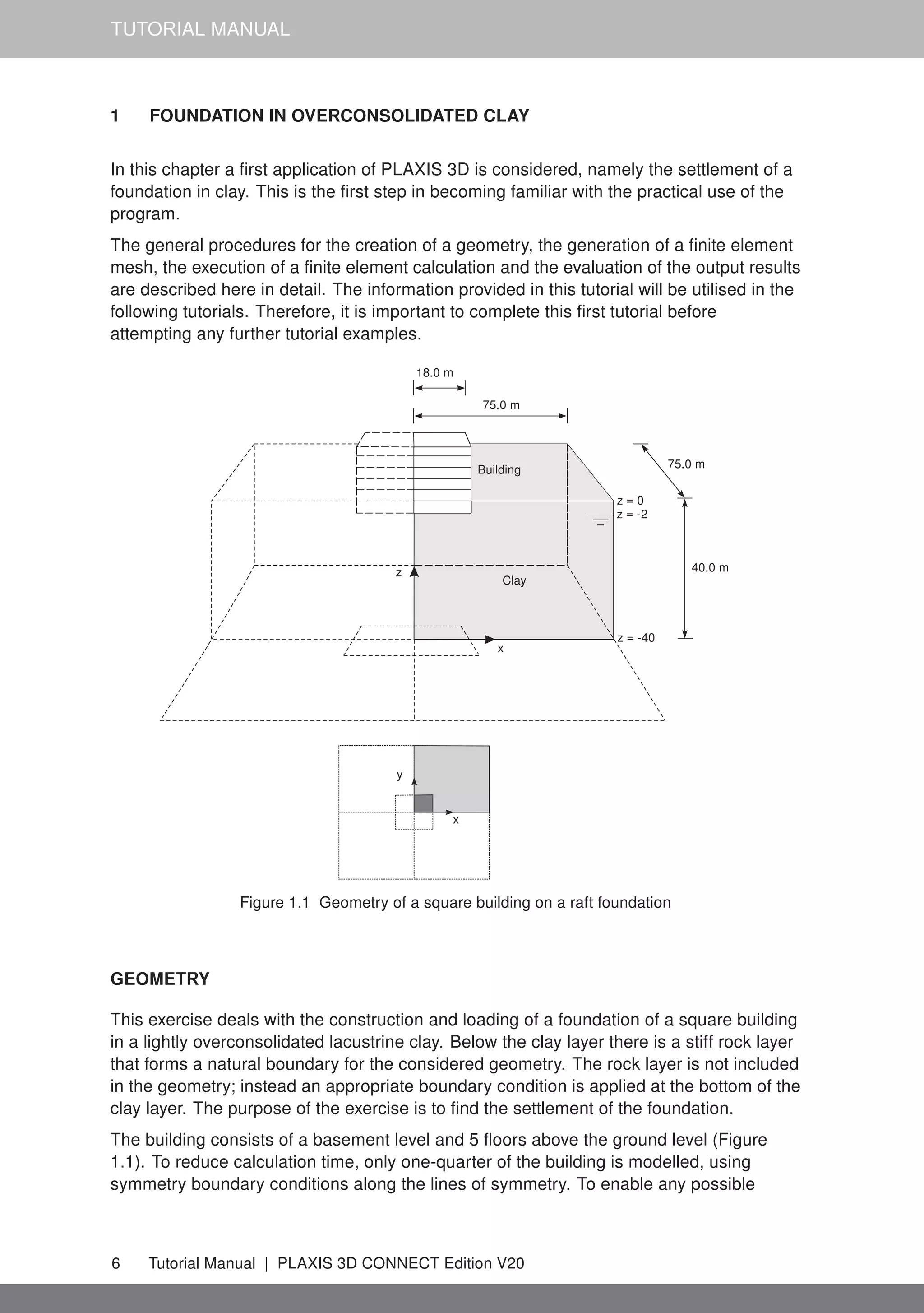 Plaxis 3d tutorial manual | PDF