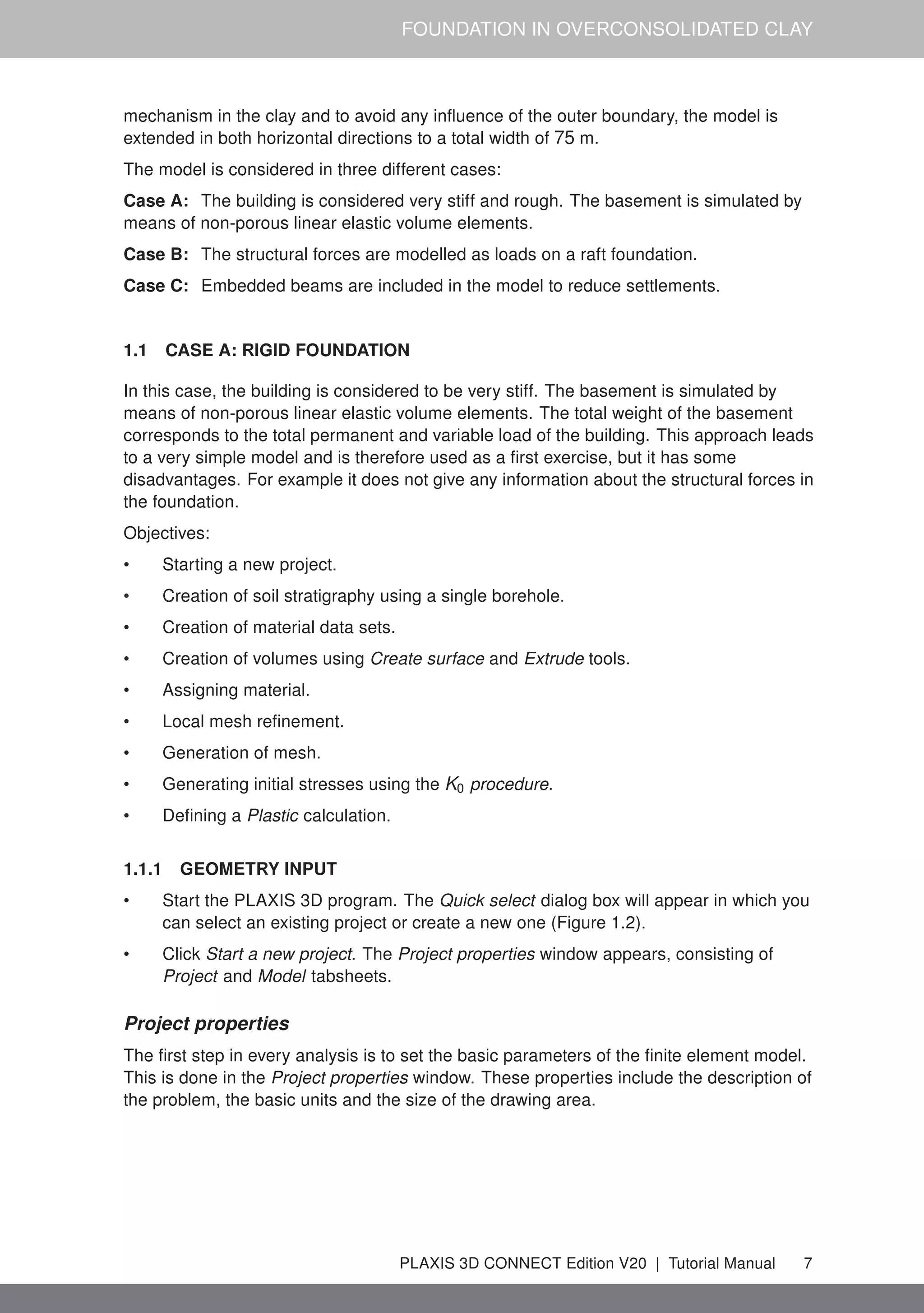 Plaxis 3d tutorial manual | PDF