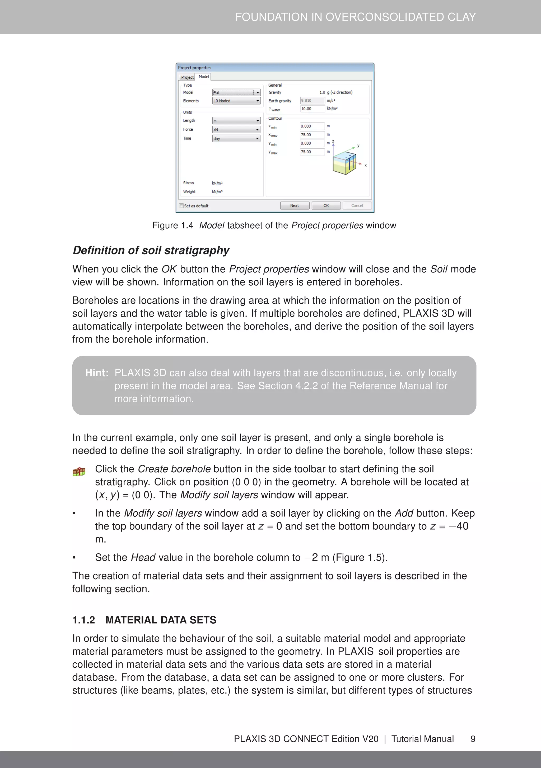 Plaxis 3d tutorial manual | PDF