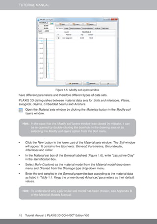 Plaxis 3d tutorial manual | PDF