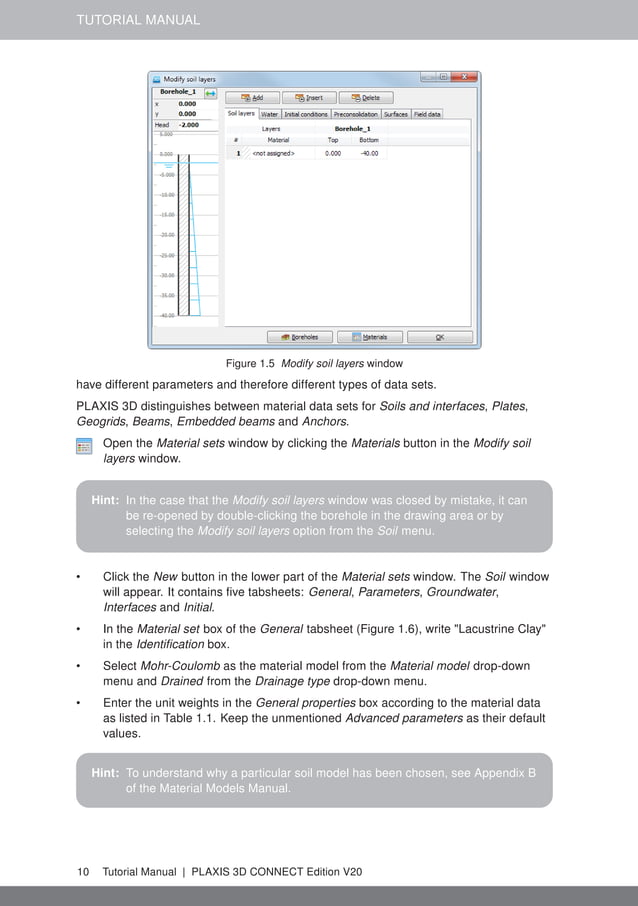 Plaxis 3d tutorial manual | PDF