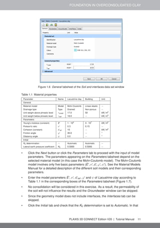 Plaxis 3d tutorial manual | PDF