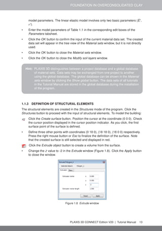 Plaxis 3d tutorial manual | PDF