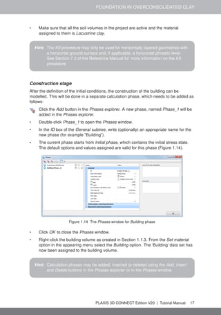 Plaxis 3d tutorial manual | PDF