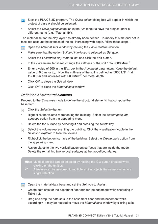Plaxis 3d tutorial manual | PDF