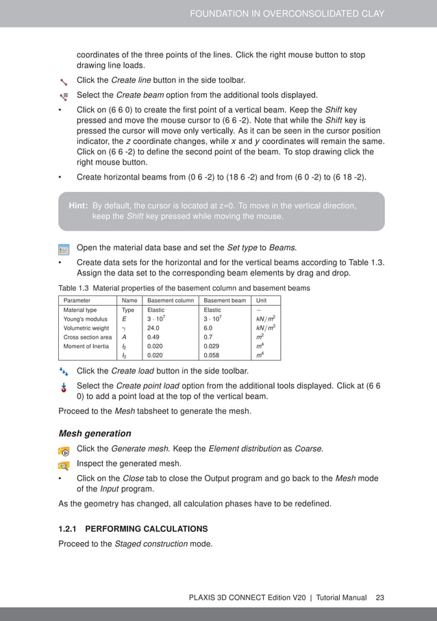 Plaxis 3d tutorial manual | PDF