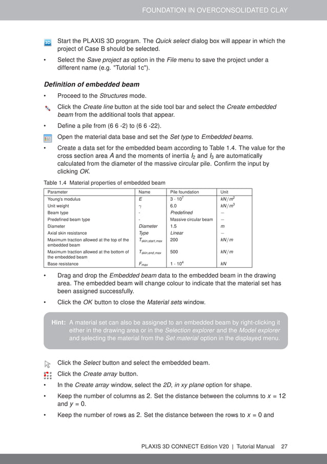 Plaxis 3d tutorial manual | PDF
