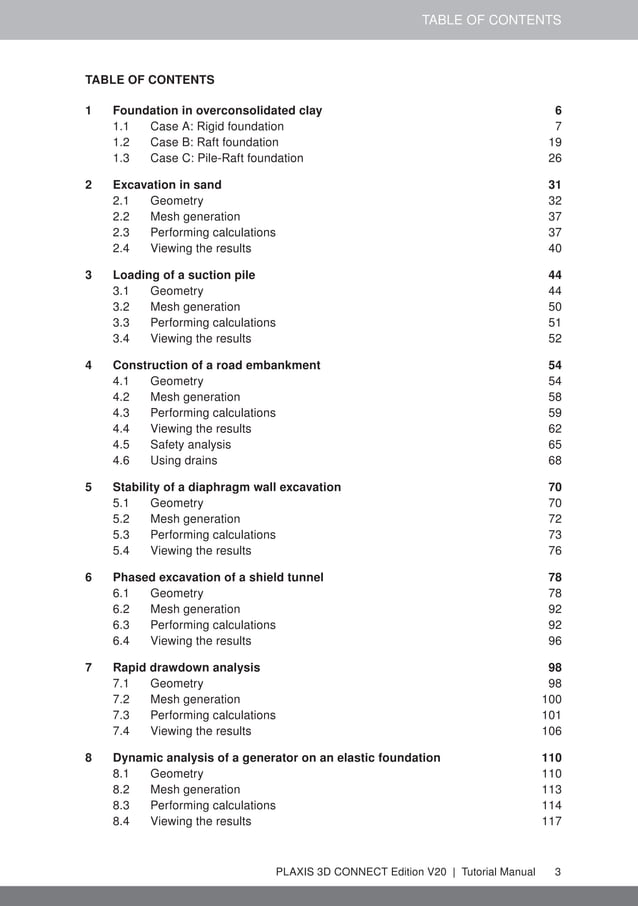 Plaxis 3d tutorial manual | PDF