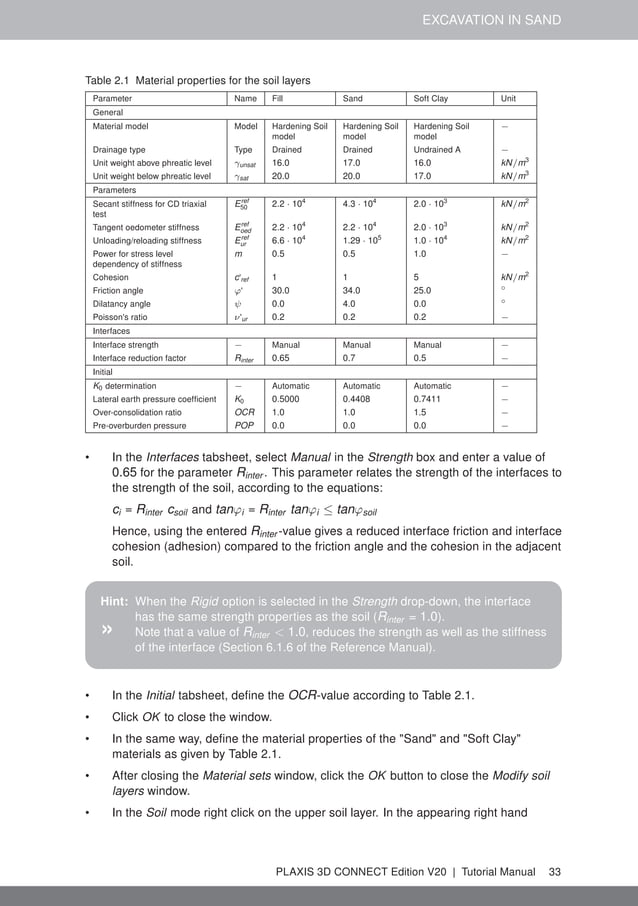 Plaxis 3d tutorial manual | PDF