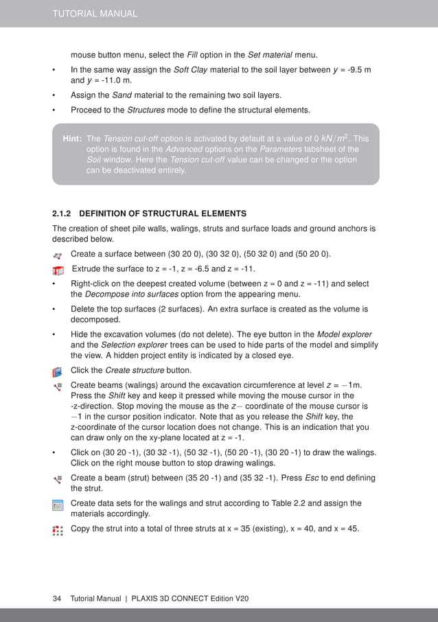 Plaxis 3d tutorial manual | PDF