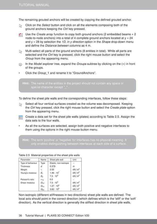 Plaxis 3d tutorial manual | PDF