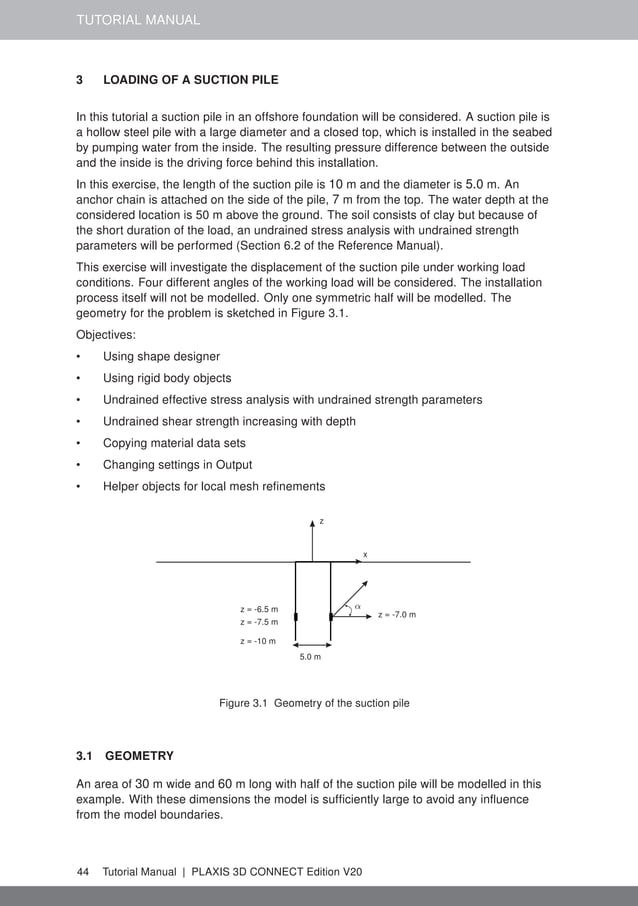 Plaxis 3d tutorial manual | PDF