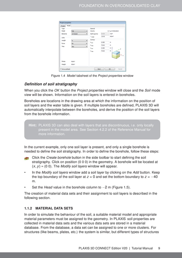 Plaxis 3d tutorial manual | PDF