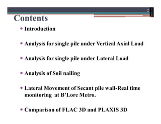 Numerical Simulation of Pile using PLAXIS | PDF