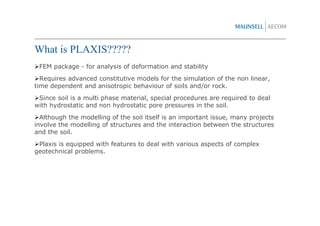 Plaxis Presentation | PDF