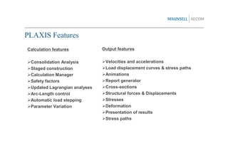 Plaxis Presentation | PDF