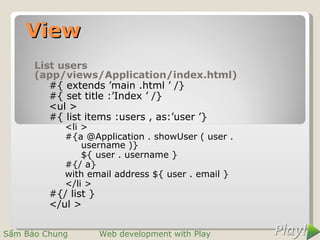 Play framework | PPT