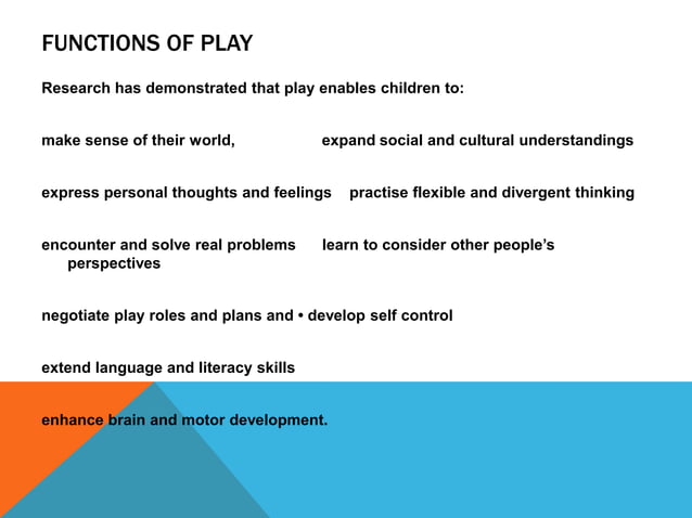 Play and Learning (Developmental Psychology | PPTX