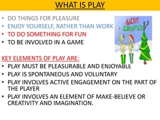 Play way tech for elementary teaching | PPTX