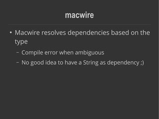 Compile time dependency injection in Play 2.4 with macwire | PDF ...