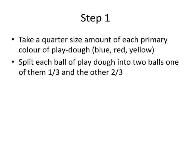 Play dough color wheel | PPT
