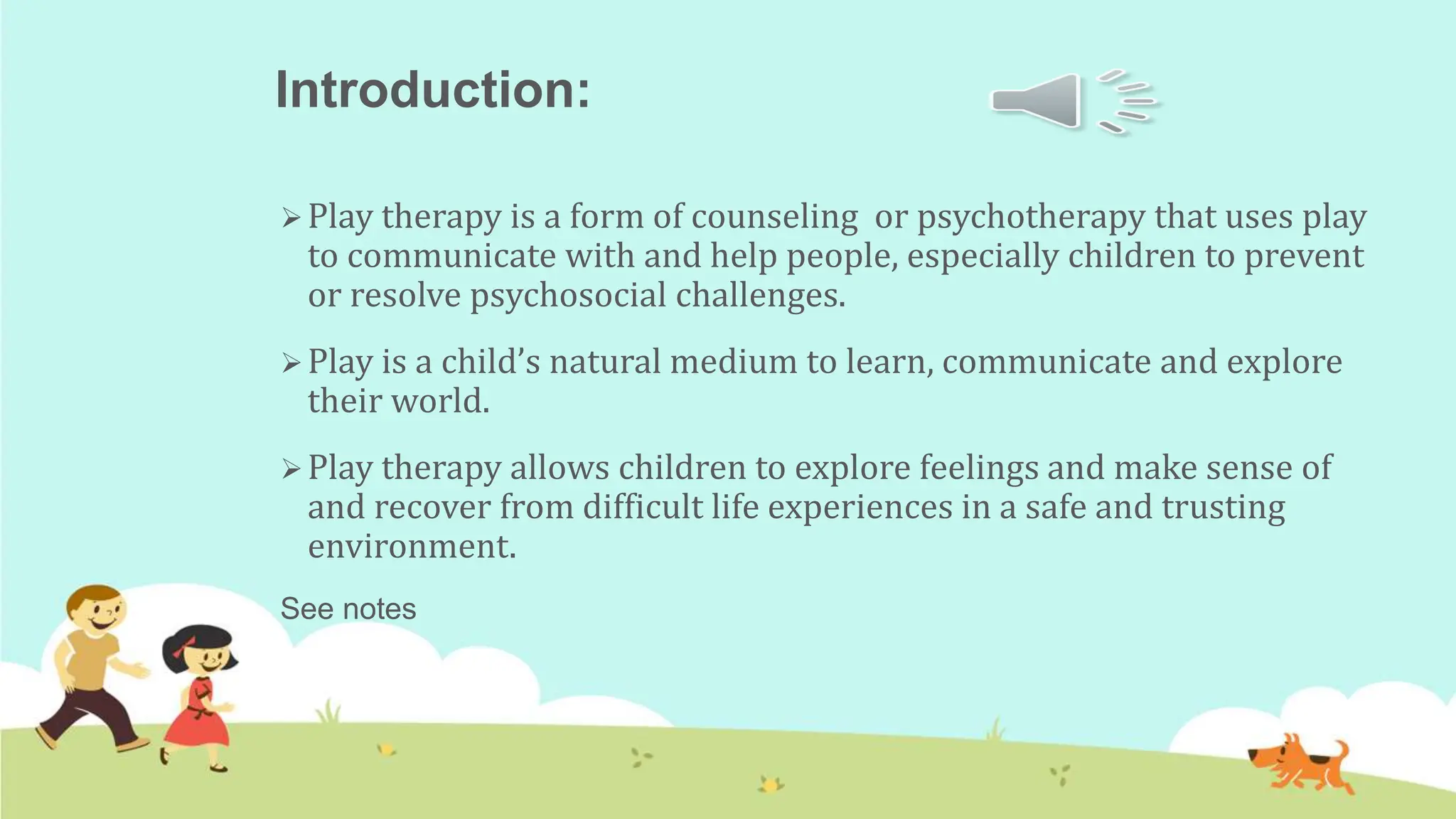 Play Therapy Presentation Clinical Psychology | PPTX