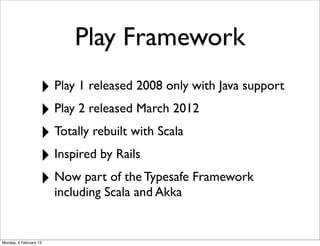Introduction to Play 2 | PPT