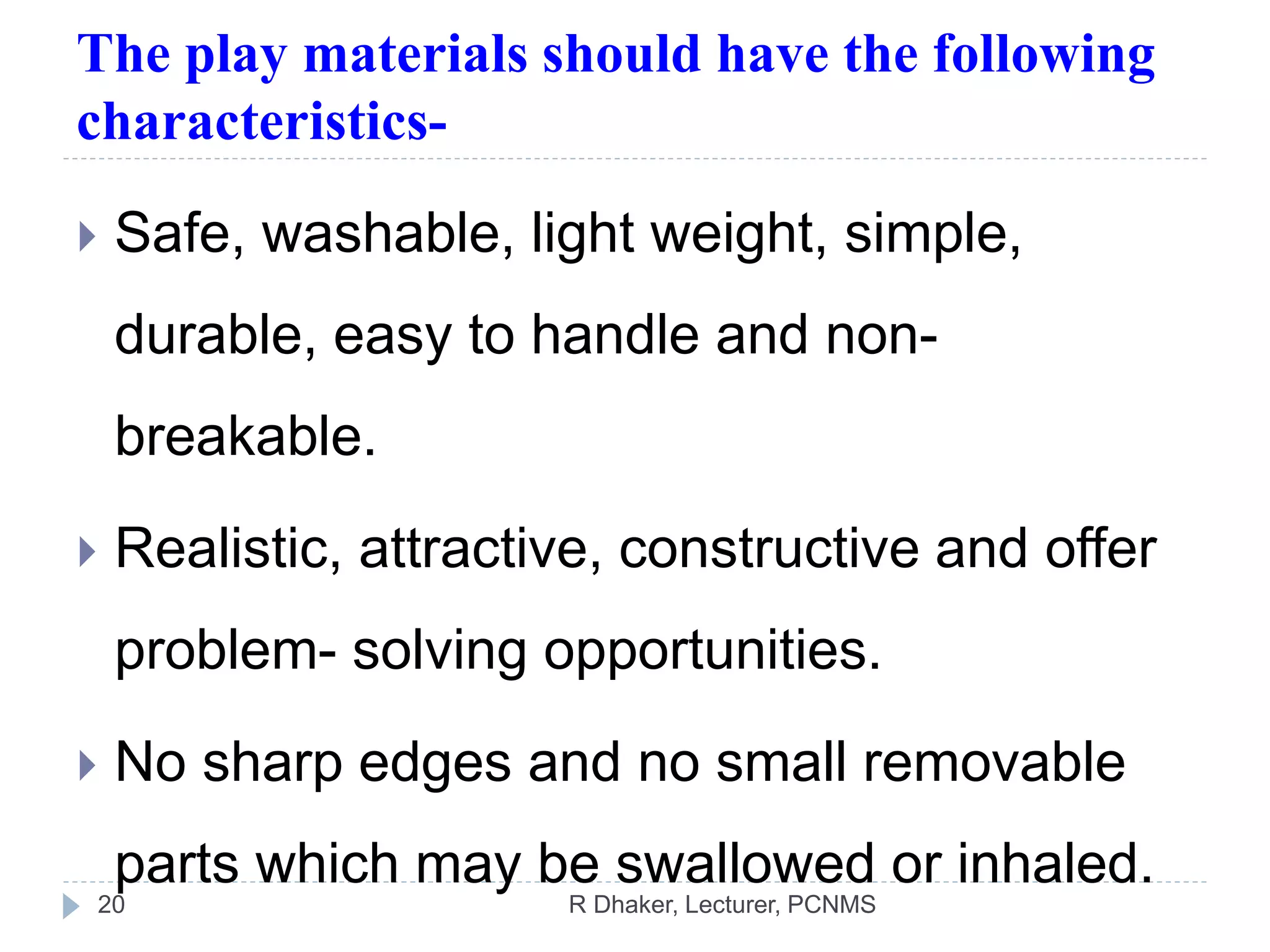 Play and play materials...ppt