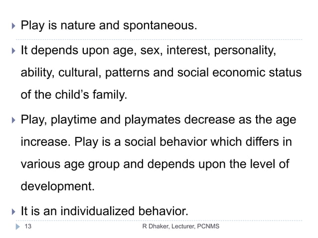 Play and play materials...ppt | Parenting Babies and Toddlers | Parenting