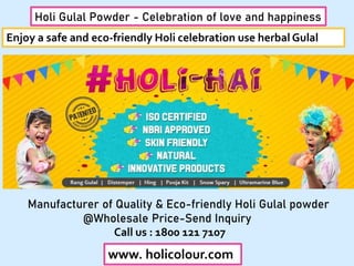 play a safe and eco-friendly Holi with herbal Gulal powder.pdf