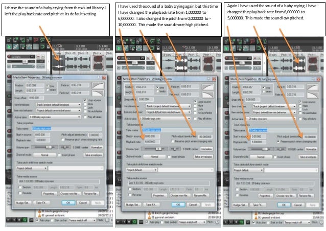 Playback rate and pitch