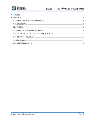 DIY UNO Play Breadboard ATMEGA328P with FT232 Breakout Board | PDF