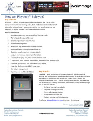 Playbook Brochure | PDF