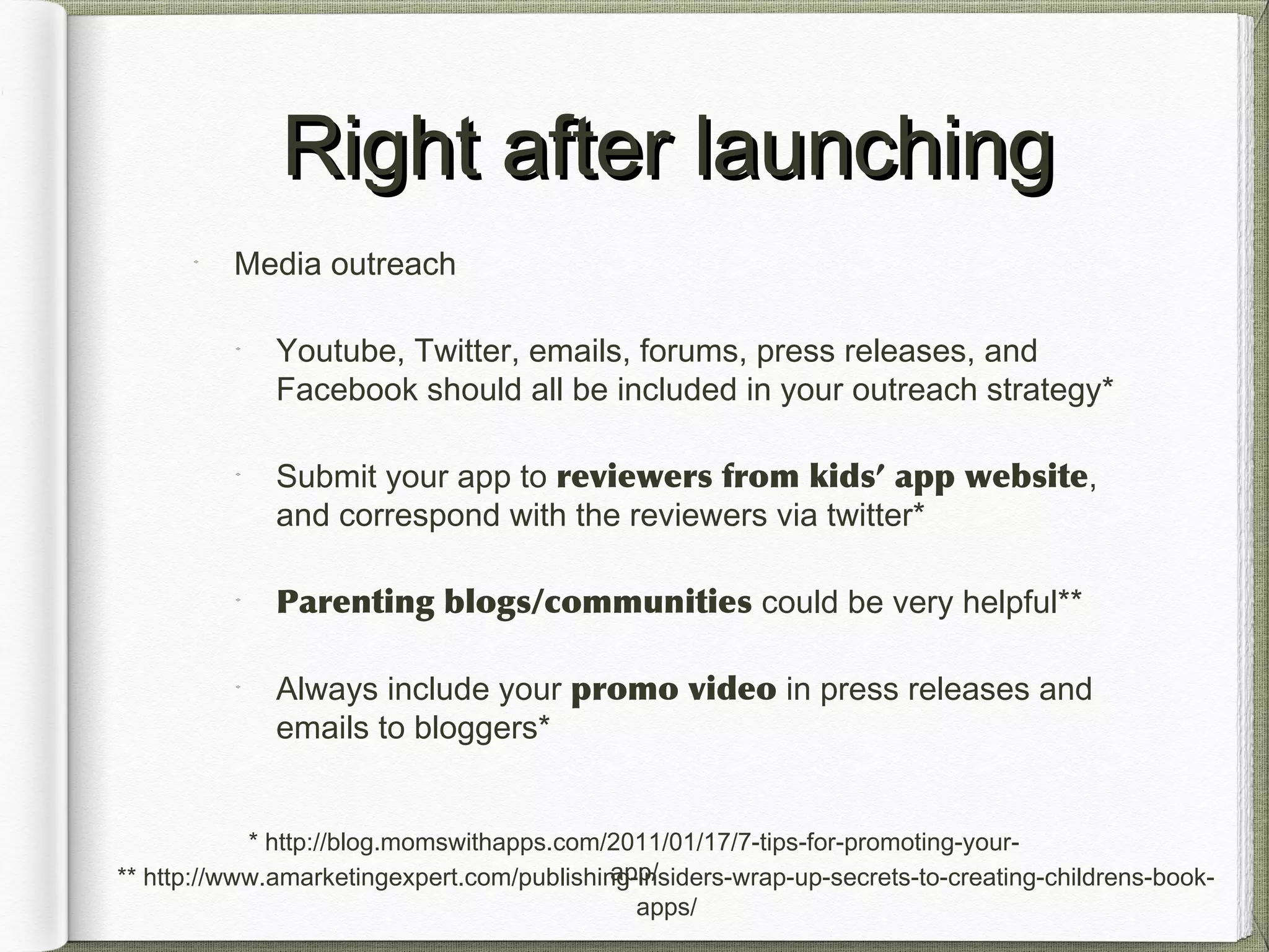 Playbook for promoting kids' apps | PPT | Business | Business and Finance