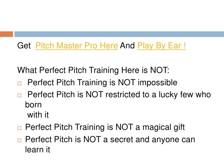 Play By Ear | Perfect Pitch Training