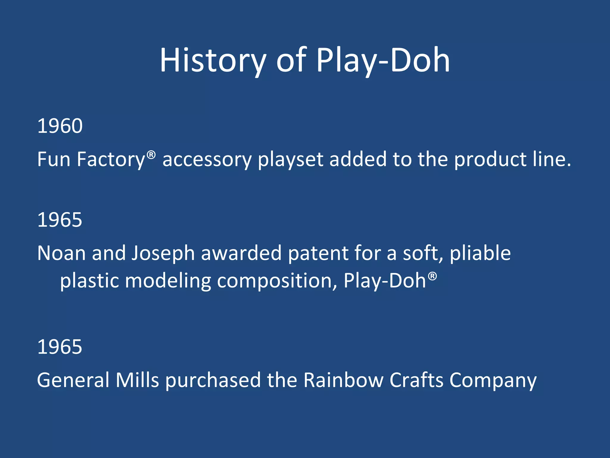Playdoh PPT Manufacturing Industry Industries