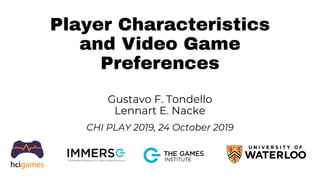 Player Characteristics and Video Game Preferences | PDF | Roleplaying Games | Games and Puzzles