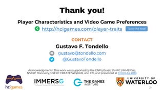 Player Characteristics and Video Game Preferences | PDF