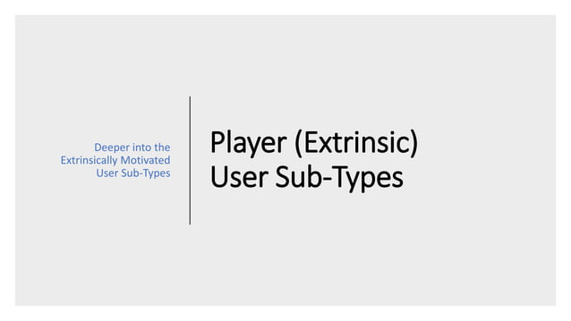 Gamification Player / User Types HEXAD | PPTX