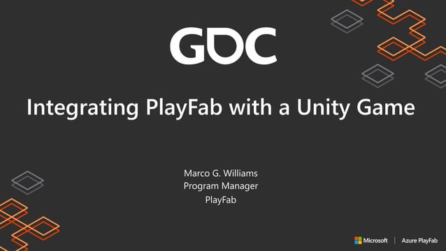 PlayFab and unity gdc2019 | PPT