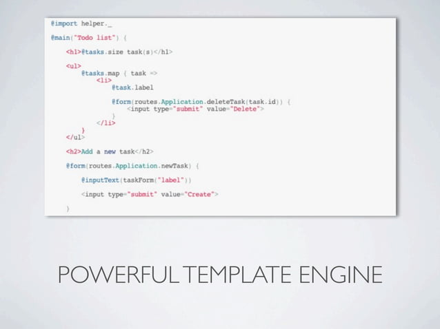 Play framework | PPT