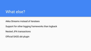 Play Framework 2.5 | PPT